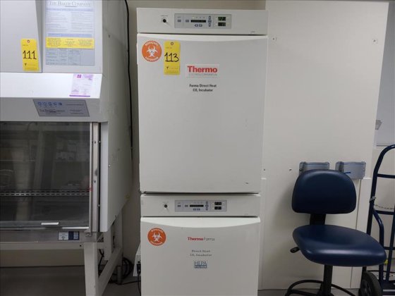 Thermo Scientific double-stack forma direct heat CO2 incubators in ...