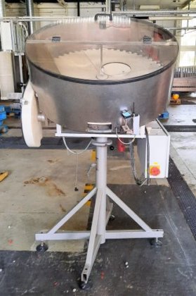 Automatic rotary drum stainless parts and cap dispenser Bünder Schmitt ...