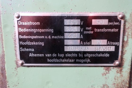 Deckel KF12 in Etten-Leur, North Brabant, Netherlands