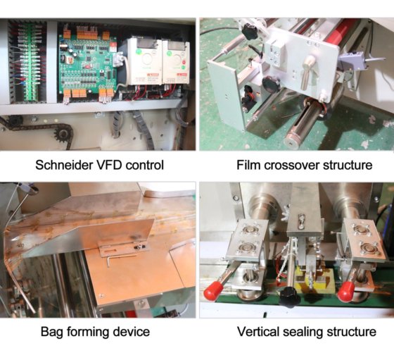 Automatic Servo Bread Cake Spagahtti Flow Pillow Seal Packing Machine ...