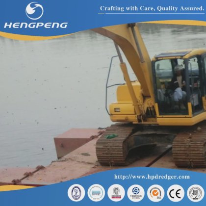 Multi-Purpose Excavator Modular Floating Platform Barge for Uses in ...