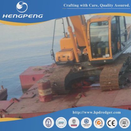 Customizable Excavator Modular Floating Platform Barge for Heavy Loads ...