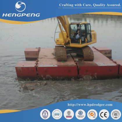 Heavy Load Excavator Modular Floating Platform Barge for Construction ...