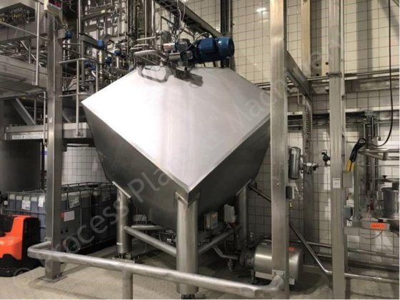 4,000 Ltr QB Food Tech Jacketed High Shear Mixer Mounted on Load Cells ...