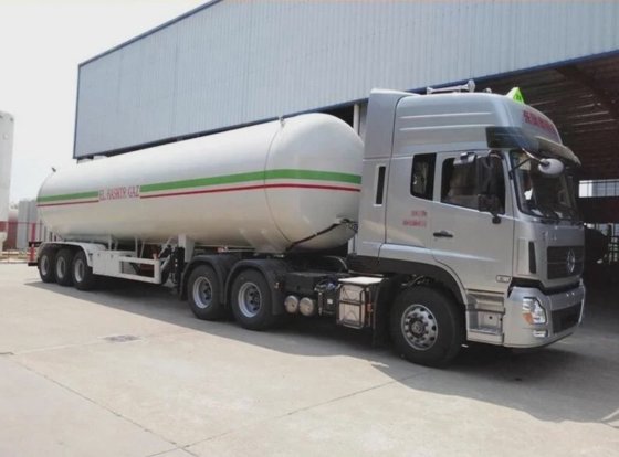 56cbm Propane Gas Tanker Trailer 3 Axles 56000 Liters 25tons LPG Gaz ...