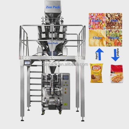 Multi-function Lays Potato Chips Plantain Chips Packaging Machine with ...
