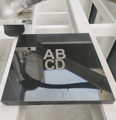 2500 1300 CNC Auto Blaster Automatic Headstone Sandblasting Machine in ...