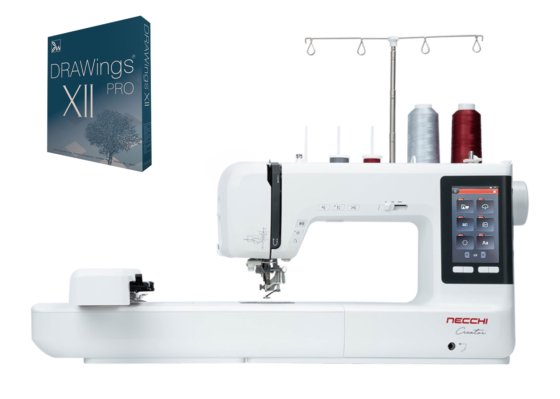 Necchi Creator C2000 with DRAWings PRO XII Software in Ariccia, Italy