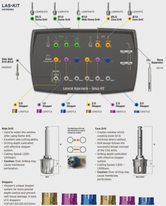 Hiossen Lateral Approach Sinus Kit LAS-KIT in Sacramento, CA, USA