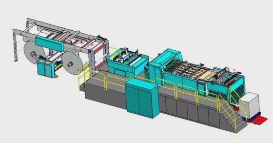 Synchro-Fly Servo-Driven Sheet Cutter machine in Shanghai, China