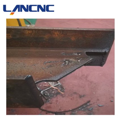 H beam steel profile plasma cutting coping drilling processing machine ...
