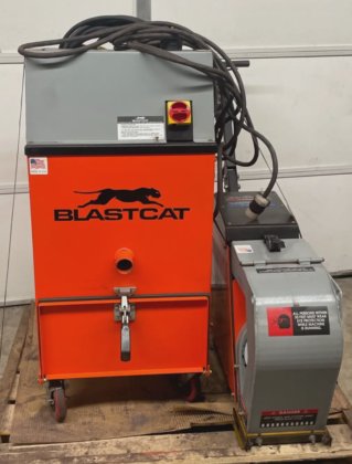 BLASTCAT SHOT BLASTER W/AUTOMATIC SELF CLEANING DUST COLLECTION SYSTEM ...