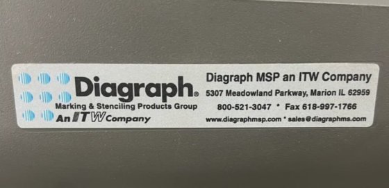 DIAGRAPH SC5 ELECTRONIC STENCIL MACHINE WITH ULTRACUT STENCIL 100-240 ...