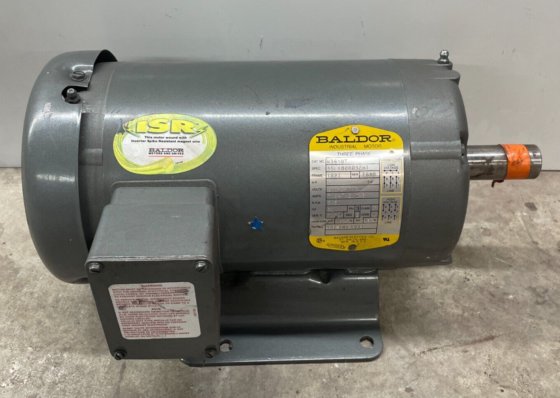 BALDOR INDUSTRIAL MOTOR M3610T 3 PHASE 208-230/460V 3450 RPM in ...