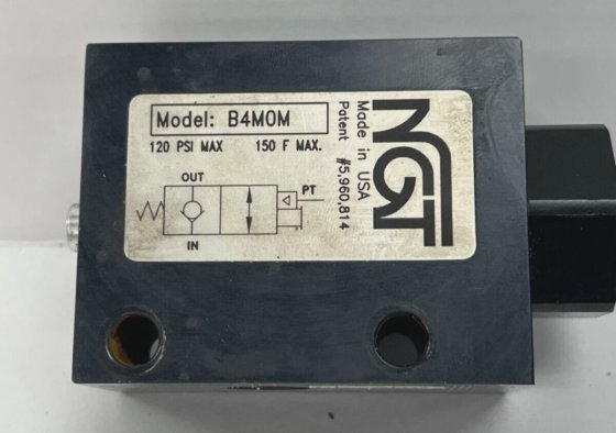 NGT CONTROL CHECK VALVE MODEL B4M0M 120PSI in Coffeyville, KS, USA