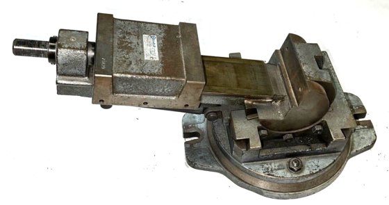 YUASA 3-WAY MULTI ANGLE MILLING VISE 550-061 5" JAW OPENING 4" JAW ...