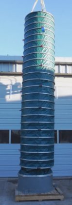 DCL INC. LOADING SPOUT EXPANDABLE CHUTE, OV-38, APPROX 16' EXPANDED ...