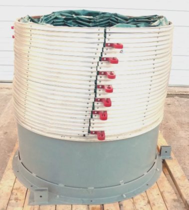 DCL INC. LOADING SPOUT EXPANDABLE CHUTE, OV-38, APPROX 16' EXPANDED ...