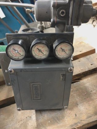 FISHER 656 1L217327042 DIAPHRAGM ACTUATOR WITH 3582 POSITIONER, SIZE 40 ...