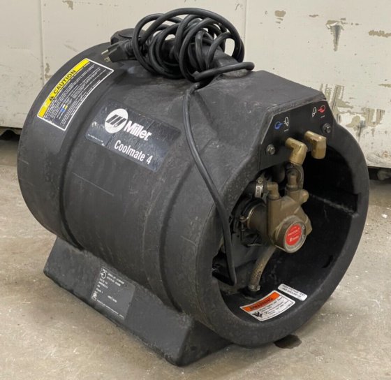 MILLER COOLMATE 4 WATER COOLANT SYSTEM LH160400F 115V 5.2 AMP 4 GALLON ...
