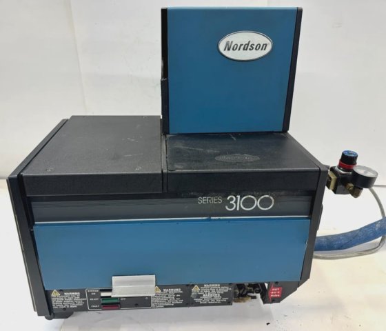NORDSON 3100-2AA34 HOT MELT ADHESIVE APPLICATOR W/ MICROSET MULTISCAN ...