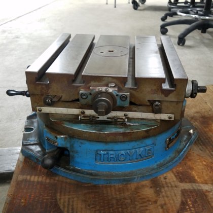 Troyke DMT-15 Rotary Cross Slide Mill Table 12" x 12" T-slotted - in ...