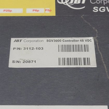 JBT 3112-103 Motor Controller, SGV3000 Series, 48VDC - in Kawkawlin, MI ...