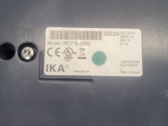 Heated magnetic stirrer IKA RCT Basic safety control in Lille, France