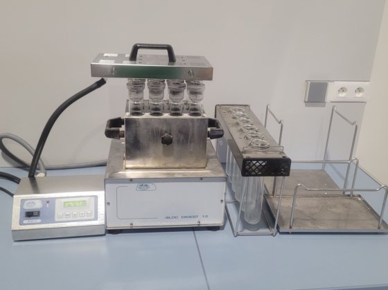 Heating block / DCO mineralizer BLOCK DIGEST 12 + RAT 2 SELECTA control ...