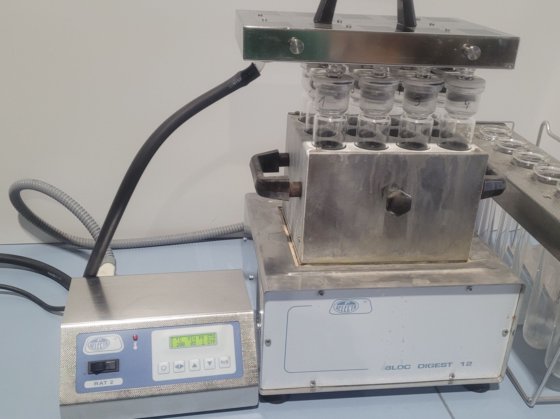 Heating block / DCO mineralizer BLOCK DIGEST 12 + RAT 2 SELECTA control ...