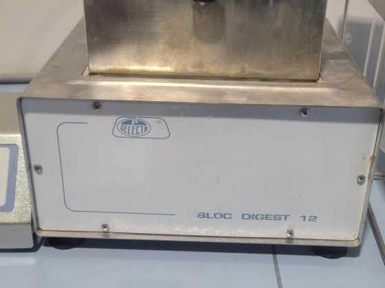 Heating block / DCO mineralizer BLOCK DIGEST 12 + RAT 2 SELECTA control ...