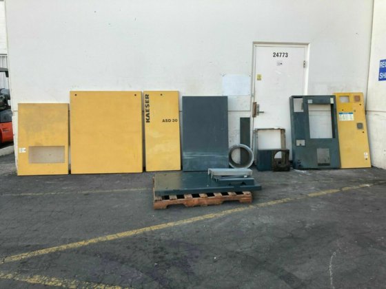 2006 KAESER ASD 30 AIR COMPRESSOR ENCLOSURE PANELS BODY DOORS CABINET ...