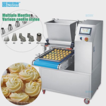 Automatic Cookies Dough Press Depositor Making Machines for Making ...