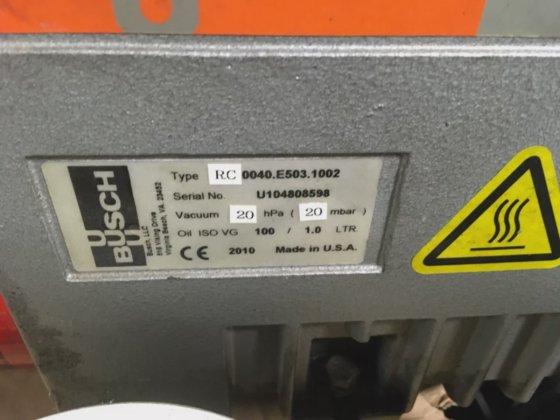 Busch Vacuum pump, RA0040-E503-1002, great condition, LG-3 in Hamilton ...