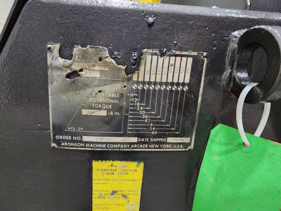 Aronson HS2 Headstock Positioner in Alto, MI, USA