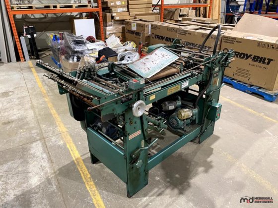 Bell and Howell Baumfolder Paper Folder in Saskatoon, Saskatchewan, Canada