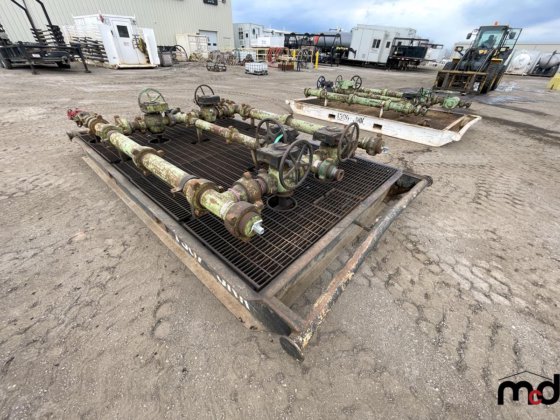 5-Valve Skid Mount Junk Catcher in Saskatoon, Saskatchewan, Canada