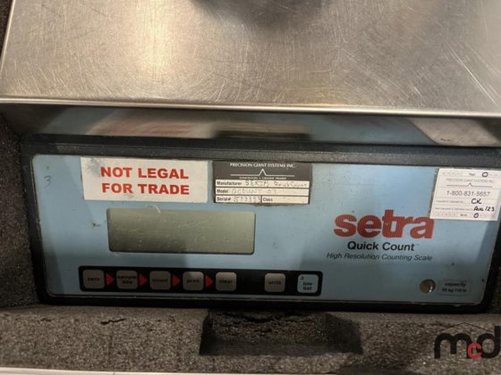 Setra High Resolution Counting Scale in Saskatoon, Saskatchewan, Canada