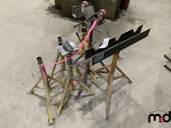 (6) Pipe Stands in Saskatoon, Saskatchewan, Canada