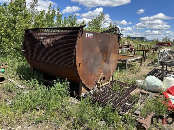Garbage Burn Bin on Skid in Nisku, Alberta, Canada