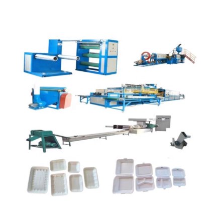 disposable foam lunch box making machine / XPS EPS GPPS foam material ...