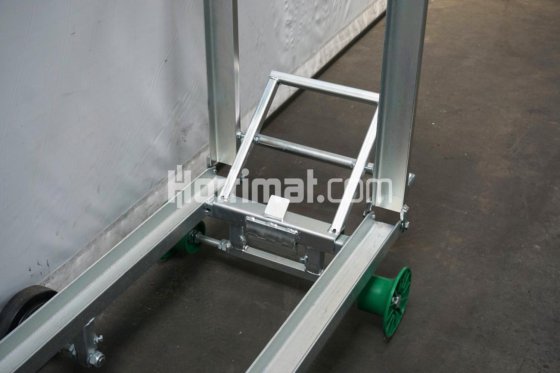 Pipe rail trolley Danish trolley in Monster, Netherlands