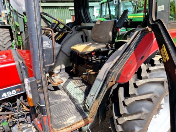 1990 Case International 495XL 2WD Tractor in Royston, United Kingdom