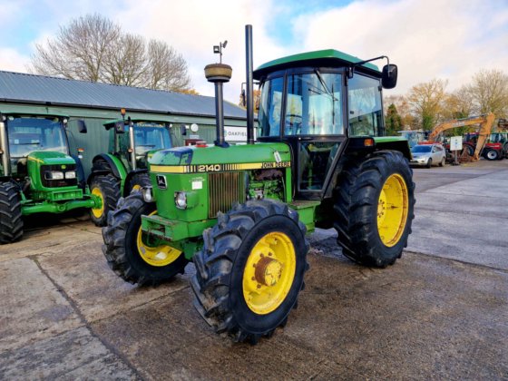 1985 John Deere 2140 SG2 4WD Tractor in Royston, United Kingdom