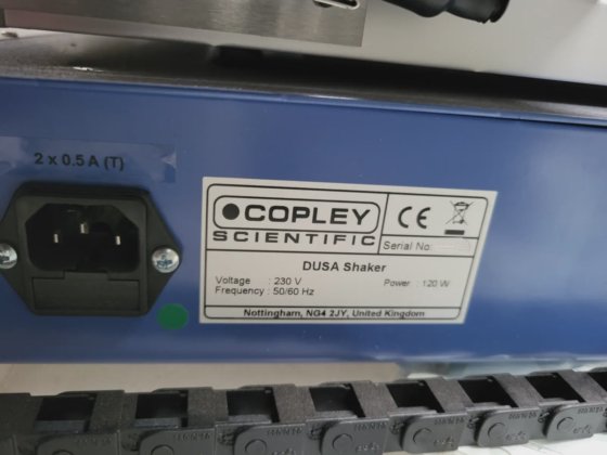 COPLEY SCIENTIFIC DUSA SHAKER (TROLLEYI.1) in Rathdowney, Laois, Ireland