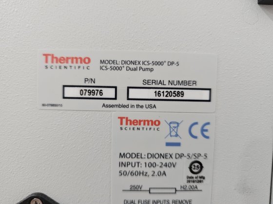 Thermo Dionex ICS-5000 HPLC System Chromatography Compartment ...