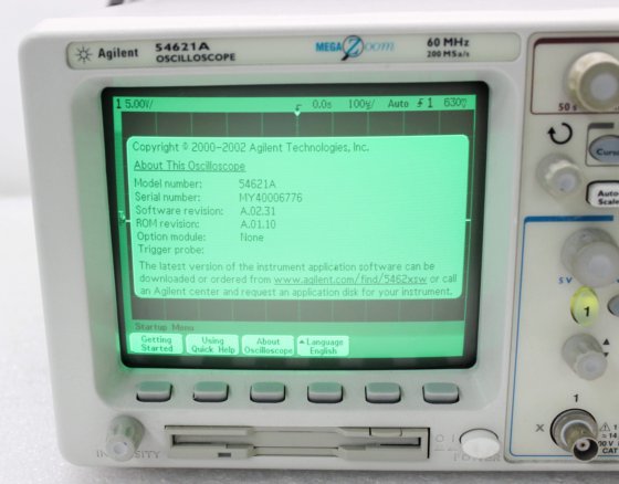 Agilent 54621A Oscilloscope 60 MHz Digital Storage General Test ...