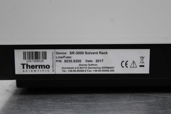Thermo SR-3000 Solvent Rack Dionex UltiMate 3000 Pumps Without ...