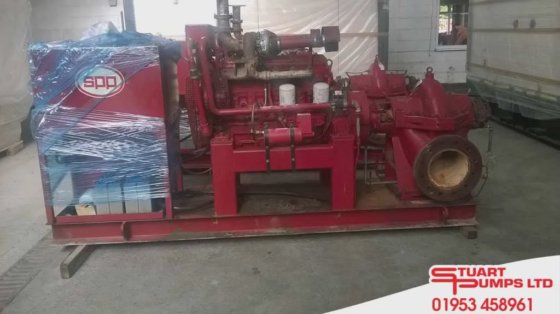 SPP TD20E LPCB approved split case fire pump in Shropham, United Kingdom