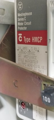 Cutler Hammer 2100 100A Breaker Feeder 18" MCC Bucket 100 Amp ...